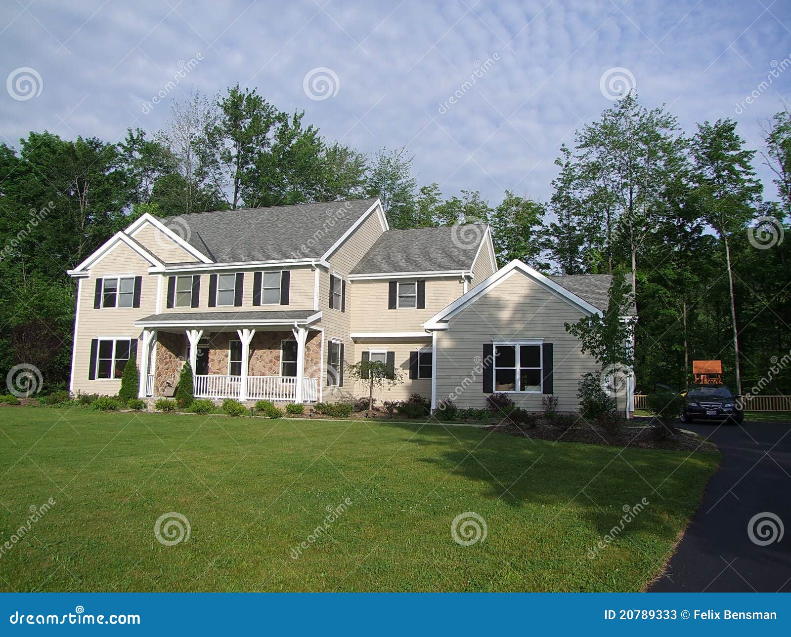 Luxury american house stock image. Image of expensive - 20789333