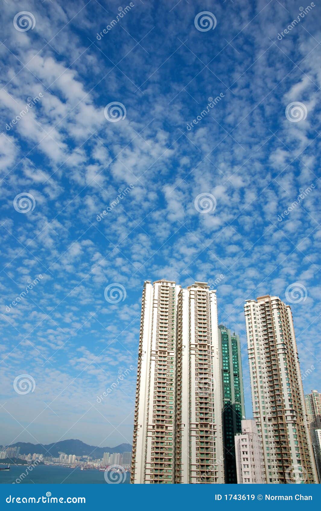 Luxury Apartment in Blue Sky Stock Image - Image of skyscraper ...