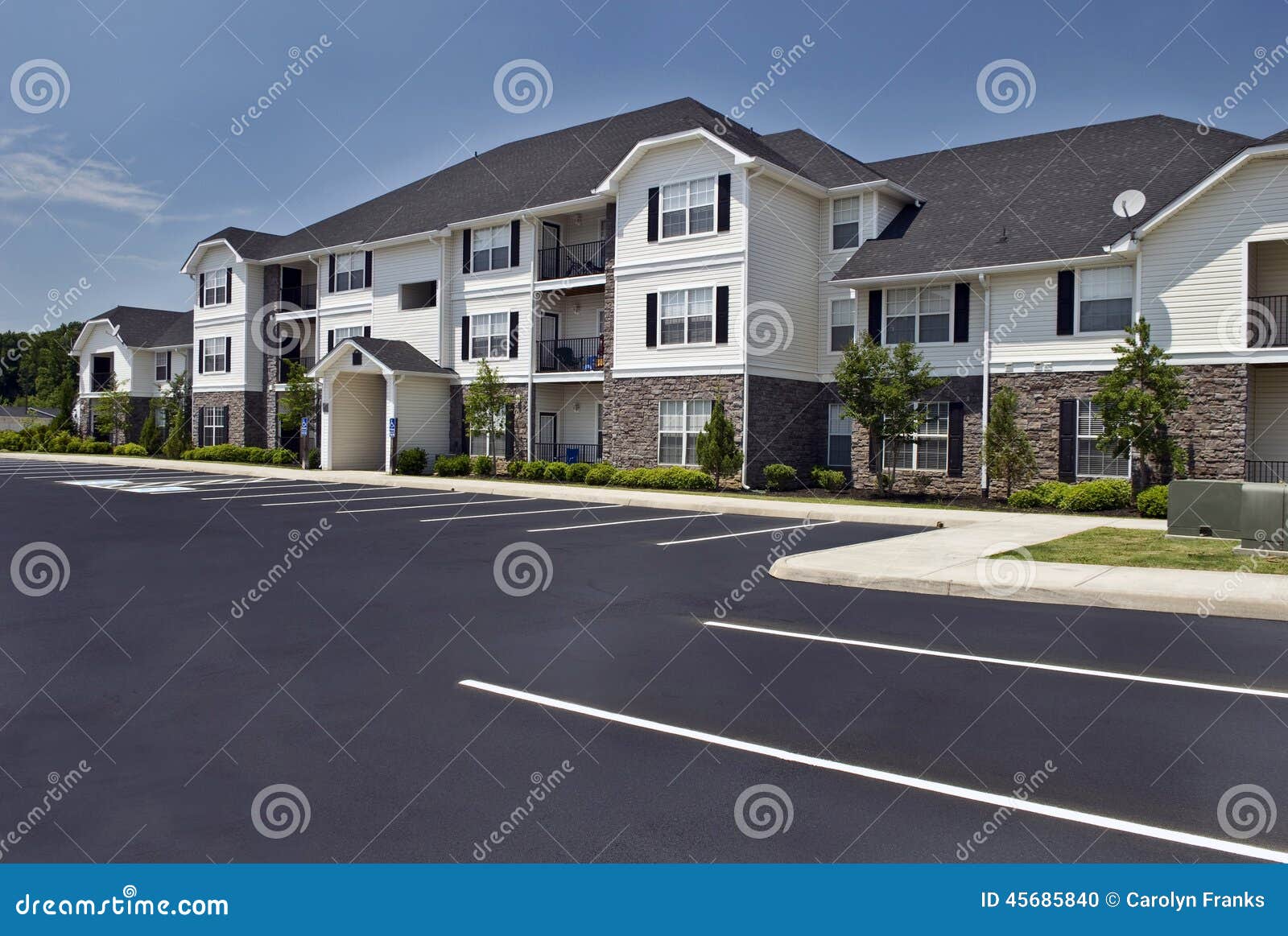 Luxury Apartment Complex stock photo. Image of community - 45685840