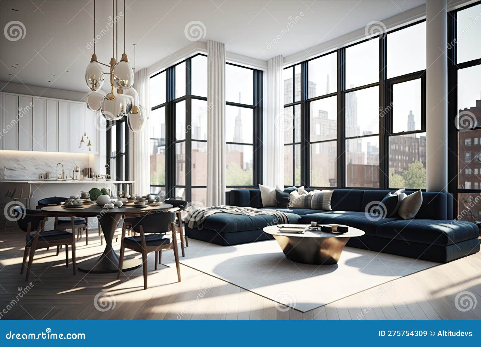 Luxury Apartment with Floor-to-ceiling Windows and Modern Finishes ... Luxury Apartment with Floor-to-ceiling Windows and Modern Finishes ...
