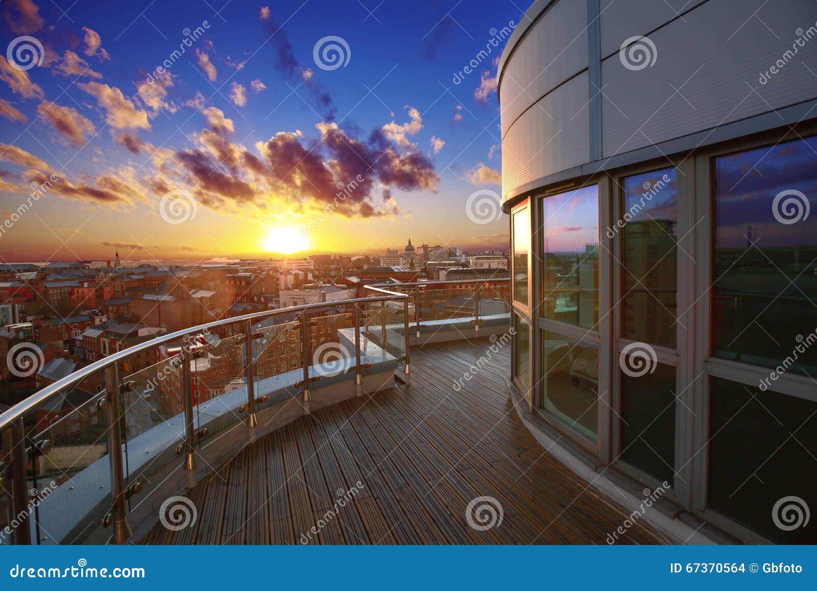 Luxury apartment terrace stock photo. Image of glass - 67370564