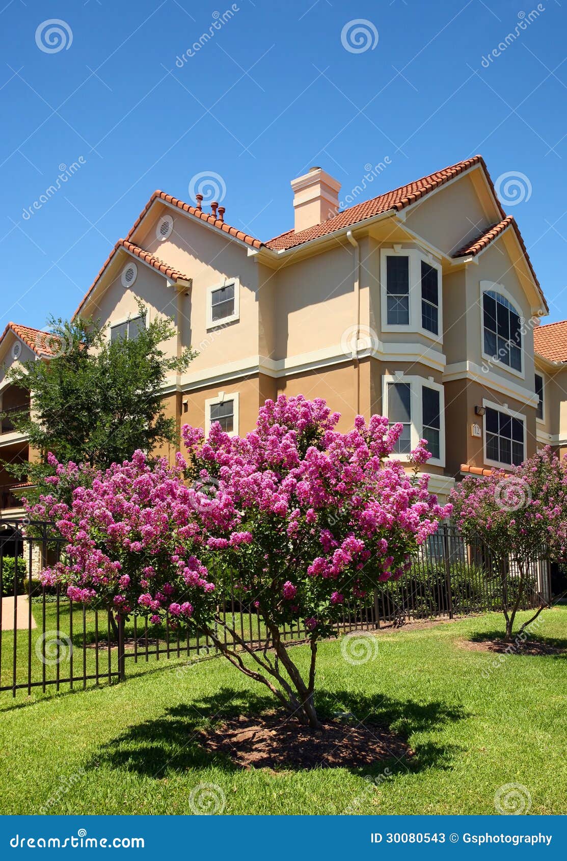 Colorful Apartments (condo) Stock Image - Image of american, modern ...