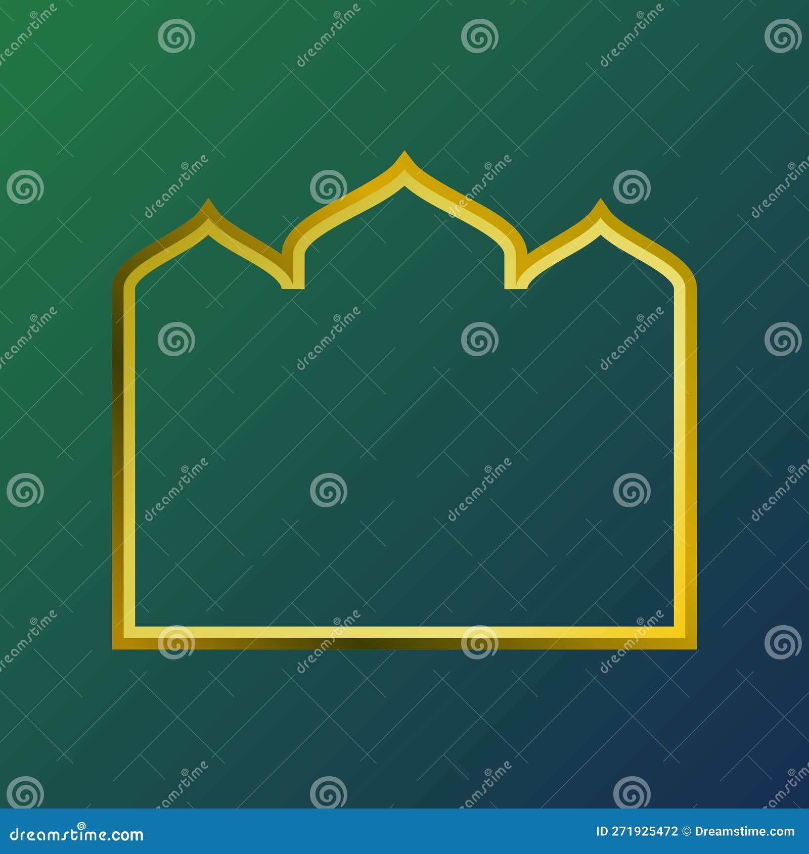 Minimalist Elegant Islamic Frame Icon Stock Vector - Illustration of ...