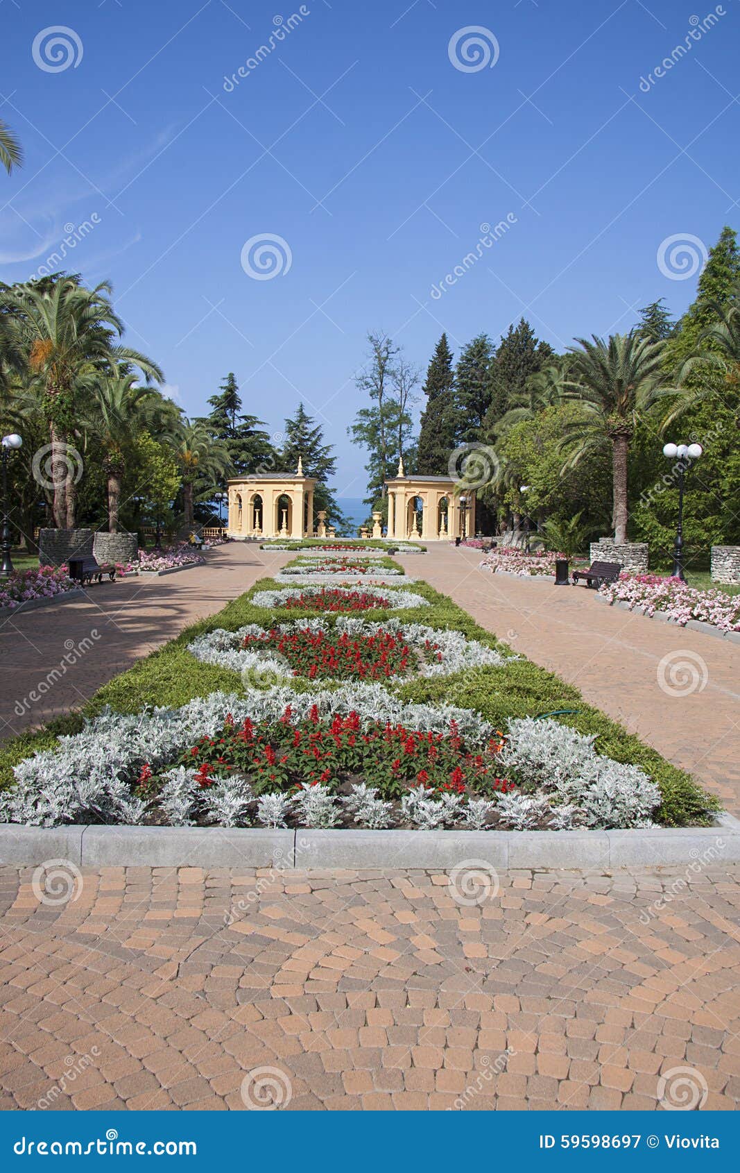 Luxury Architectual and Gardening Ensemble Stock Image - Image of ...