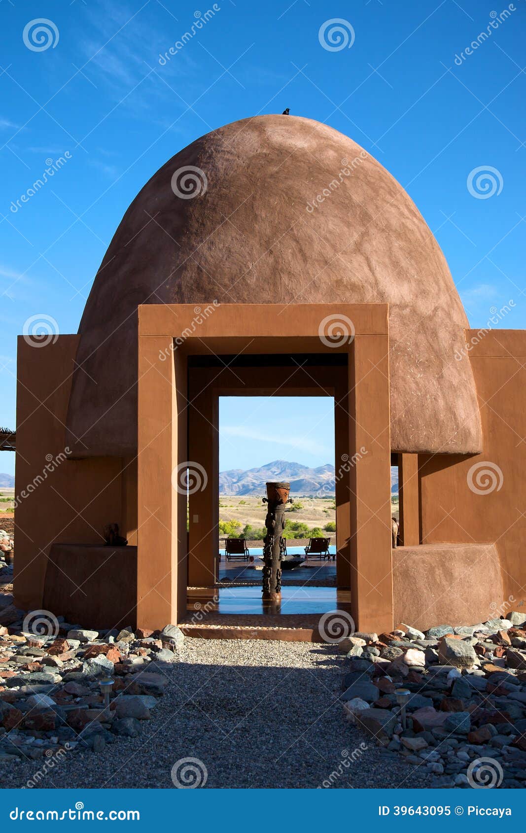 Luxury Architecture in the Desert of Namibia Stock Image - Image of ...