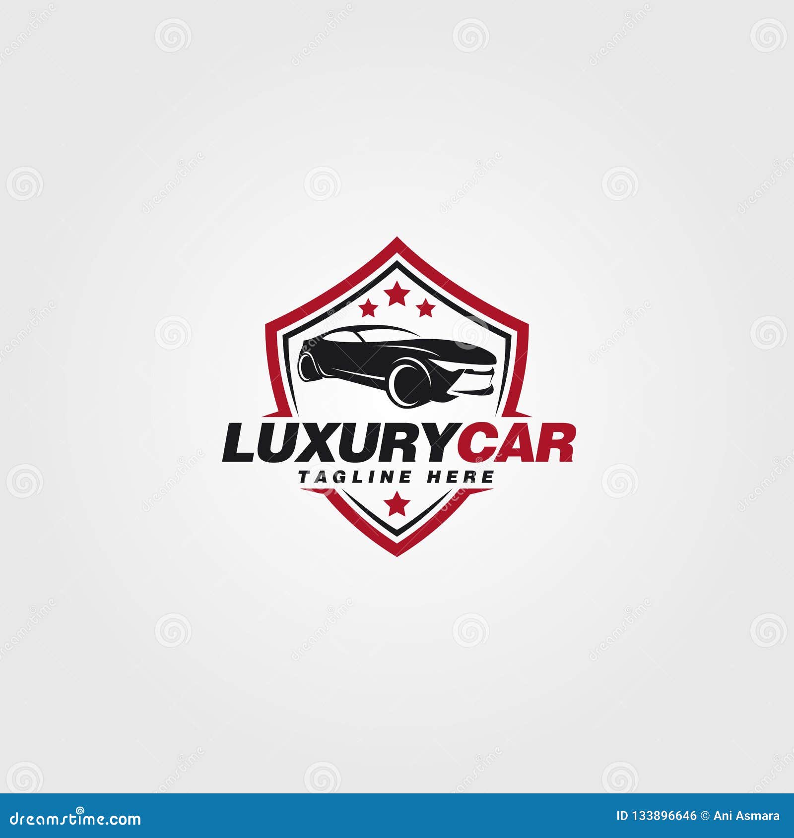 Luxury Car Logo Template stock vector. Illustration of room - 133896646