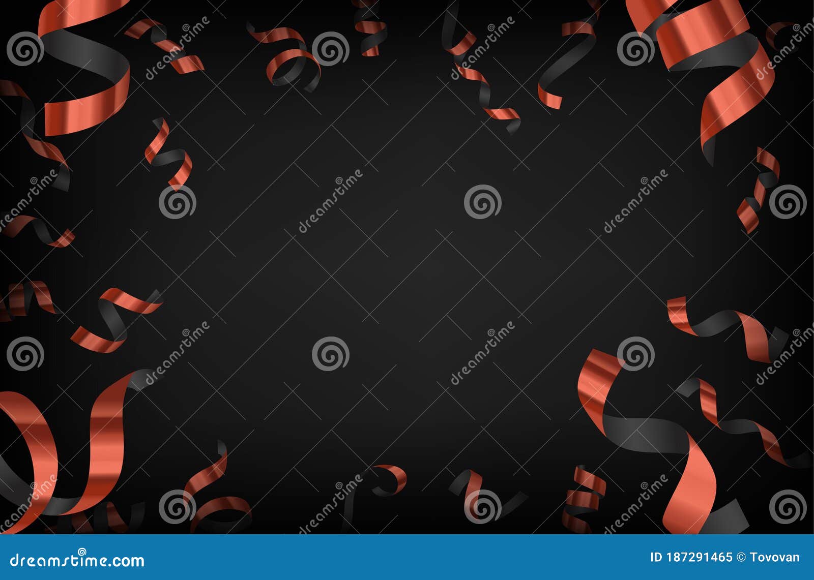 Luxury Background with Bronze Falling Confetti Stock Vector ...