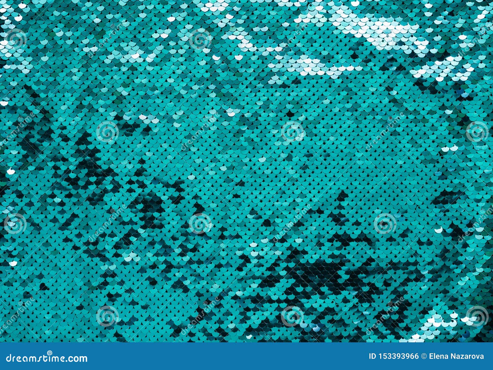 Luxury Background Made of Turquoise Sequins. Shiny Fabric Texture Stock ...