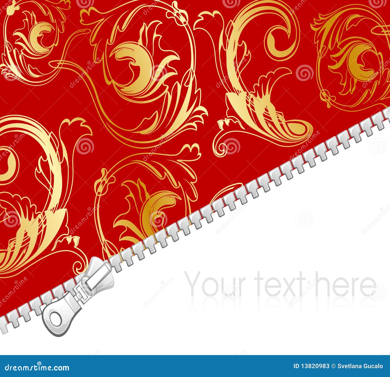 Luxury Background with Zipper Stock Illustration - Illustration of ...