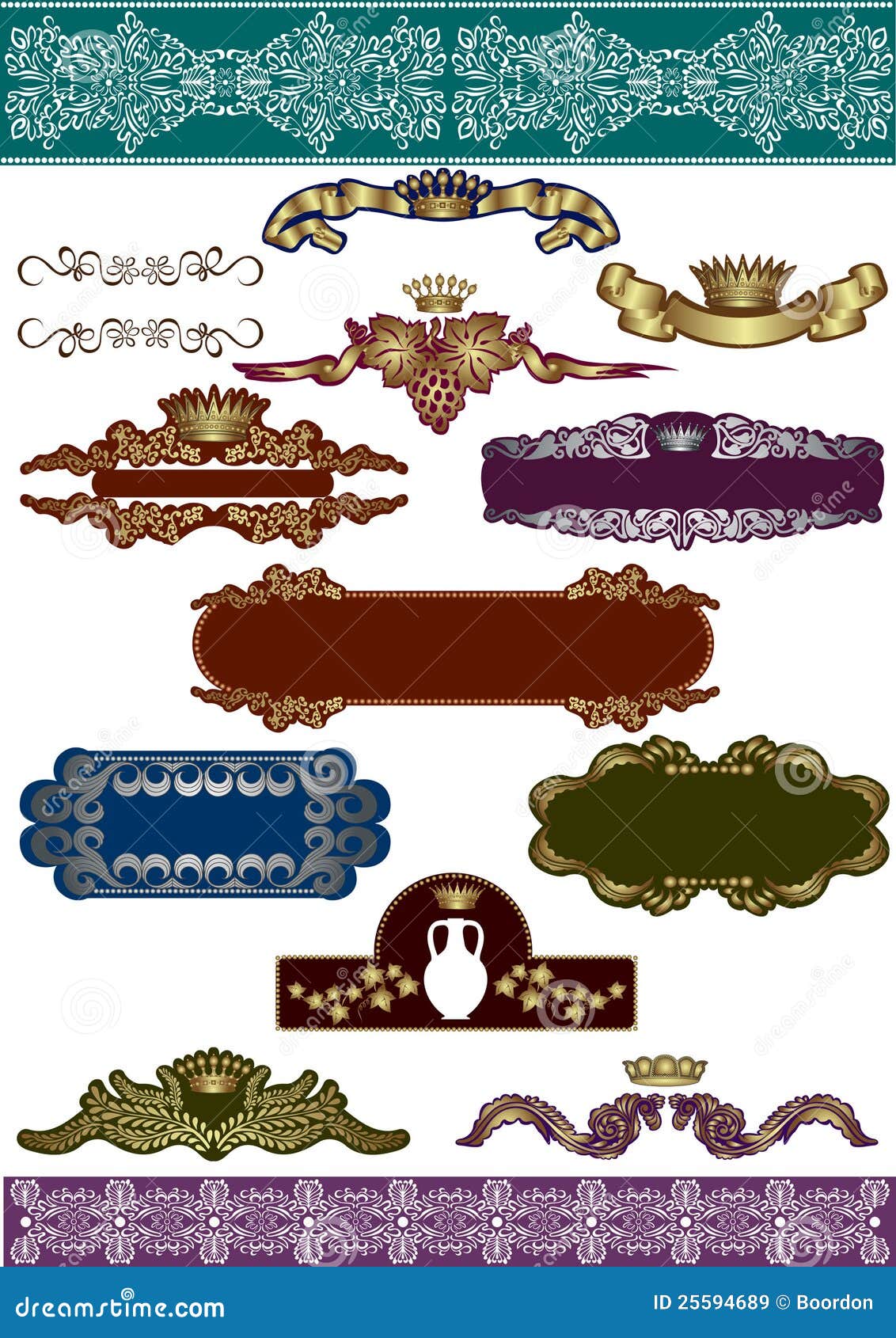 Luxury Banner Label Advertising Background Stock Vector - Illustration ...