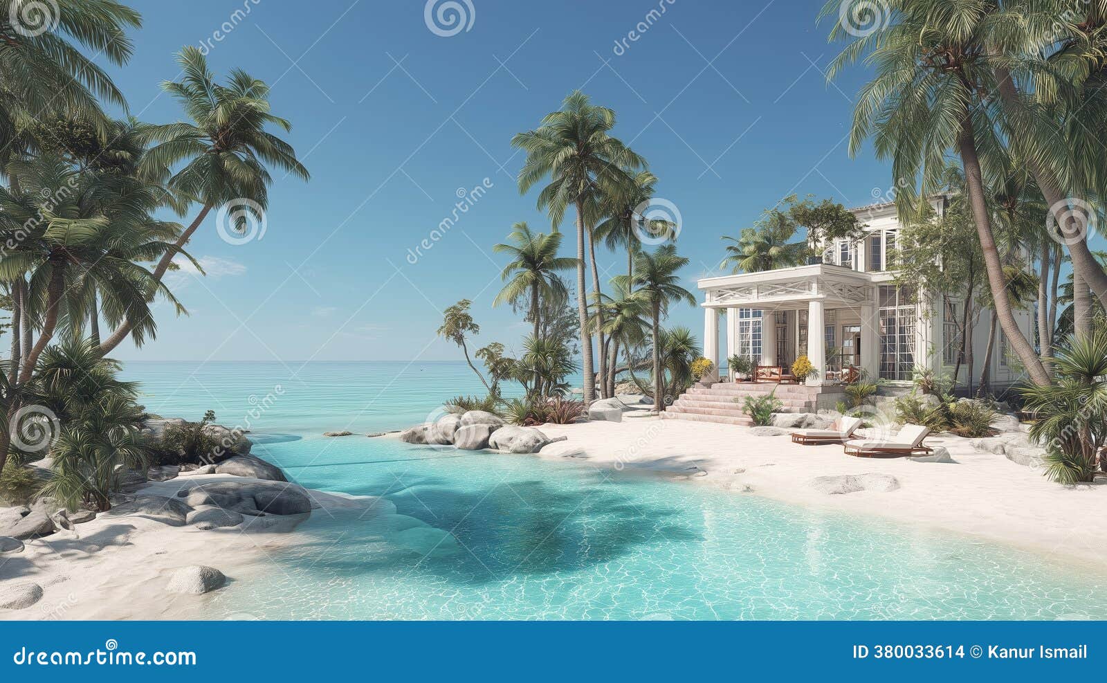 Luxury Beachfront White Canopies At A Resort, Scenic Beach View Royalty ...