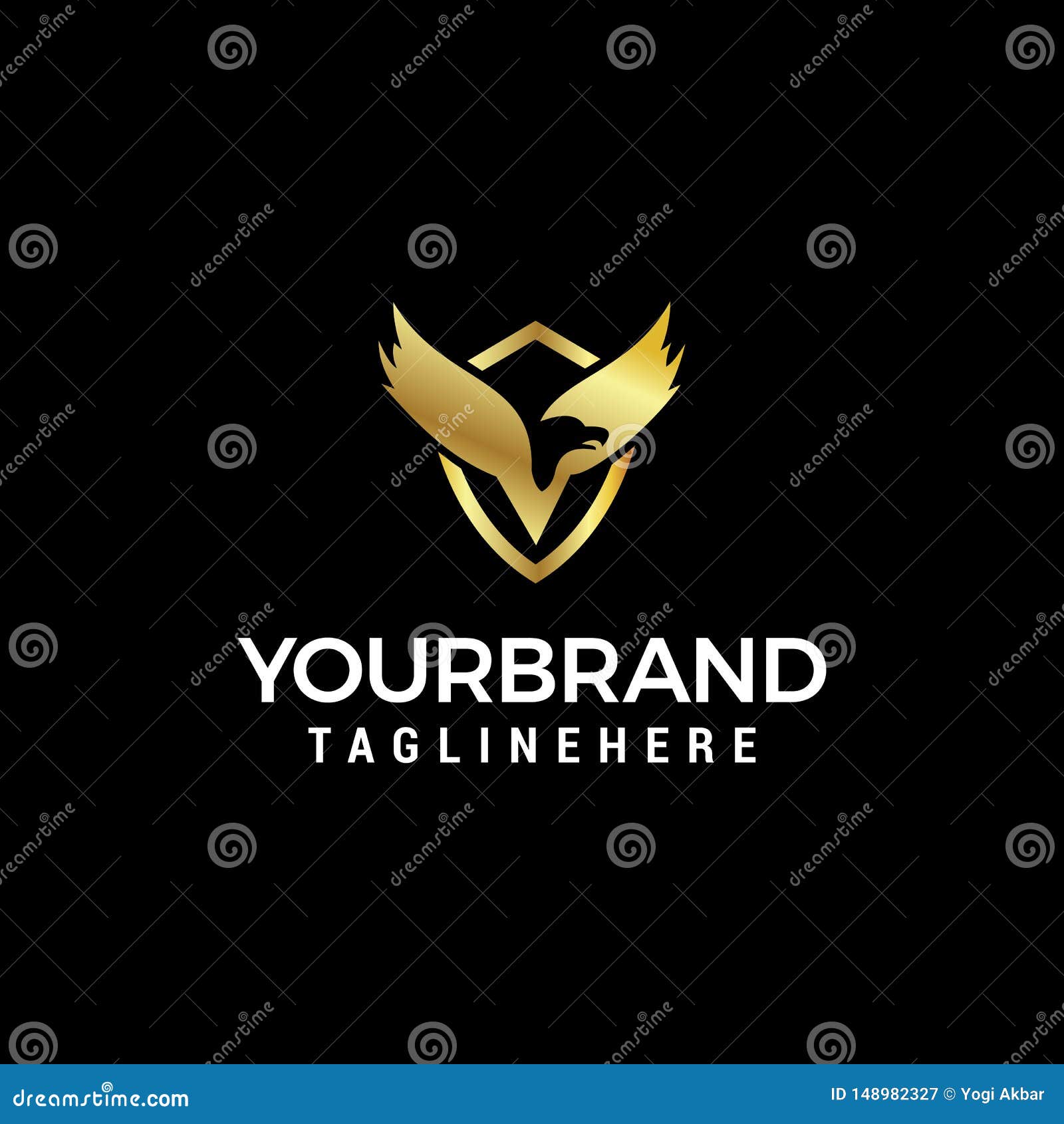 Luxury Bird Wing Logo Design Concept Template Stock Vector ...