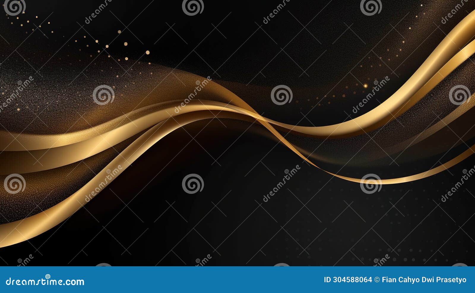 Luxury Black Background with Golden Line Element Stock Photo - Image of ...
