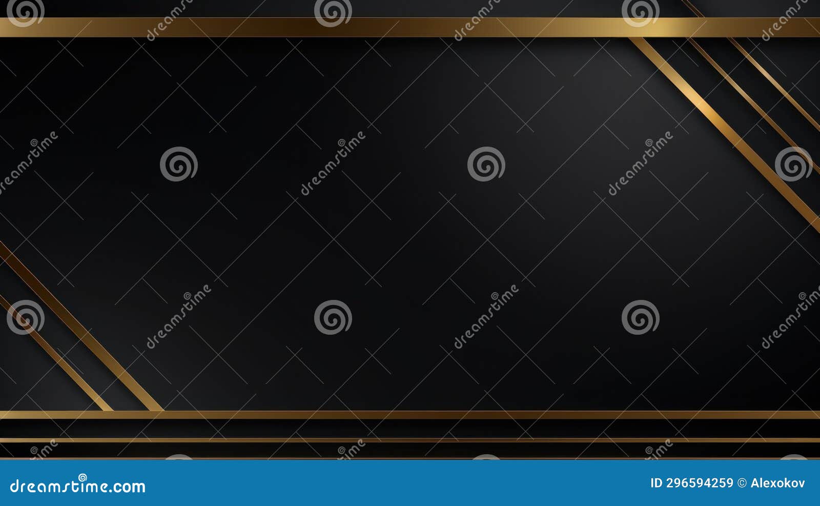 Luxury Black Background with Golden Line and Space for Text. Generative ...