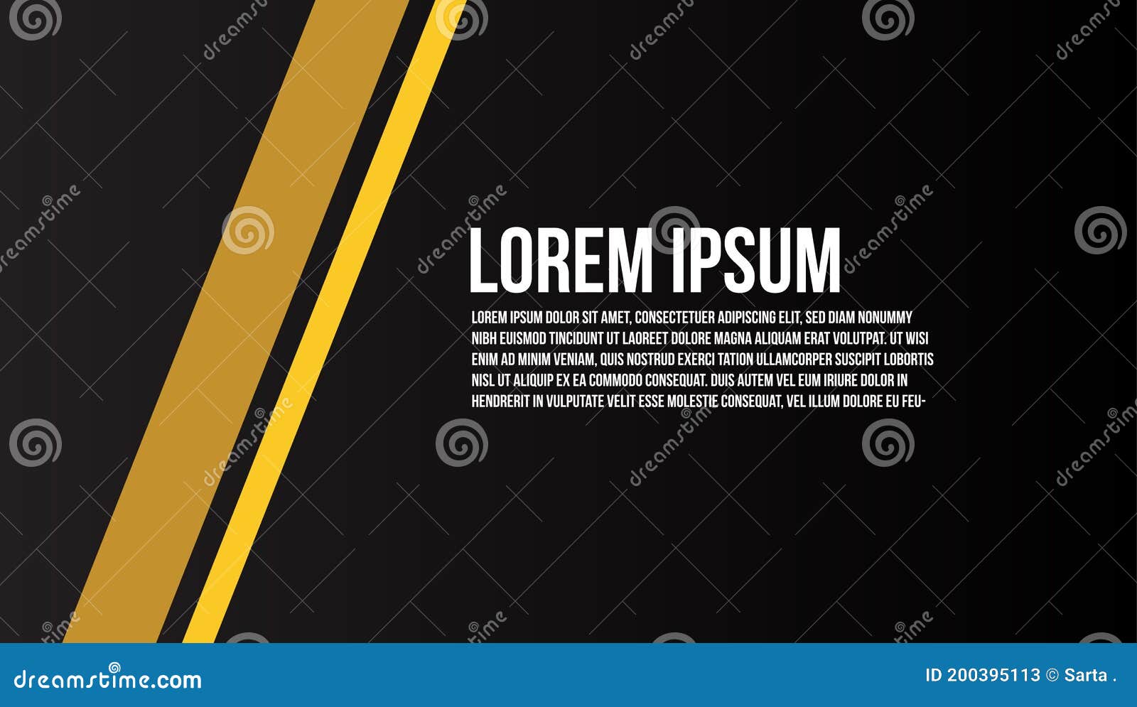 Luxury Black and Gold Simple Background Vector Illustration with Text ...