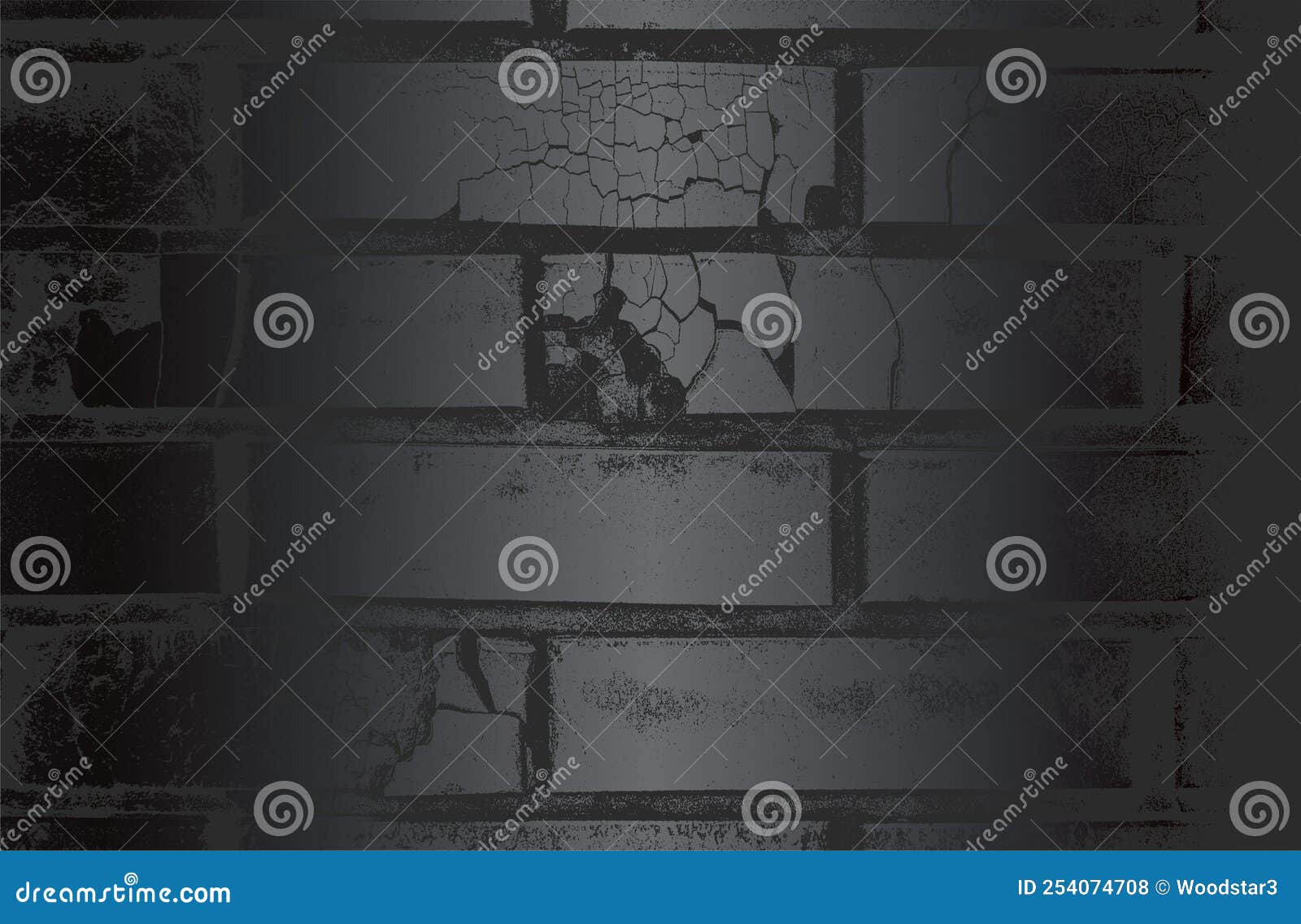 Luxury Black Metal Gradient Background with Distressed Brick Wall ...