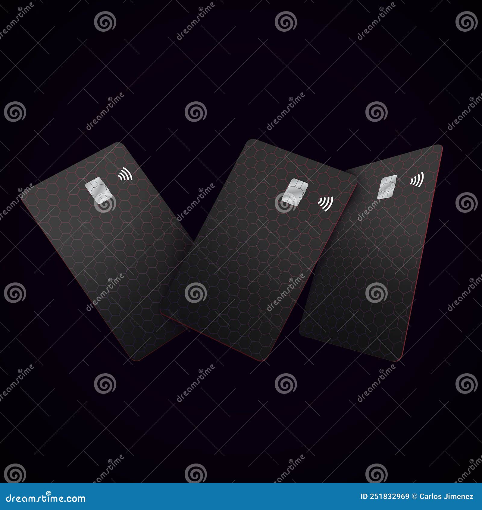 A Vertical Credit Card Is Seen Over A Sky Background With An Airliner ...