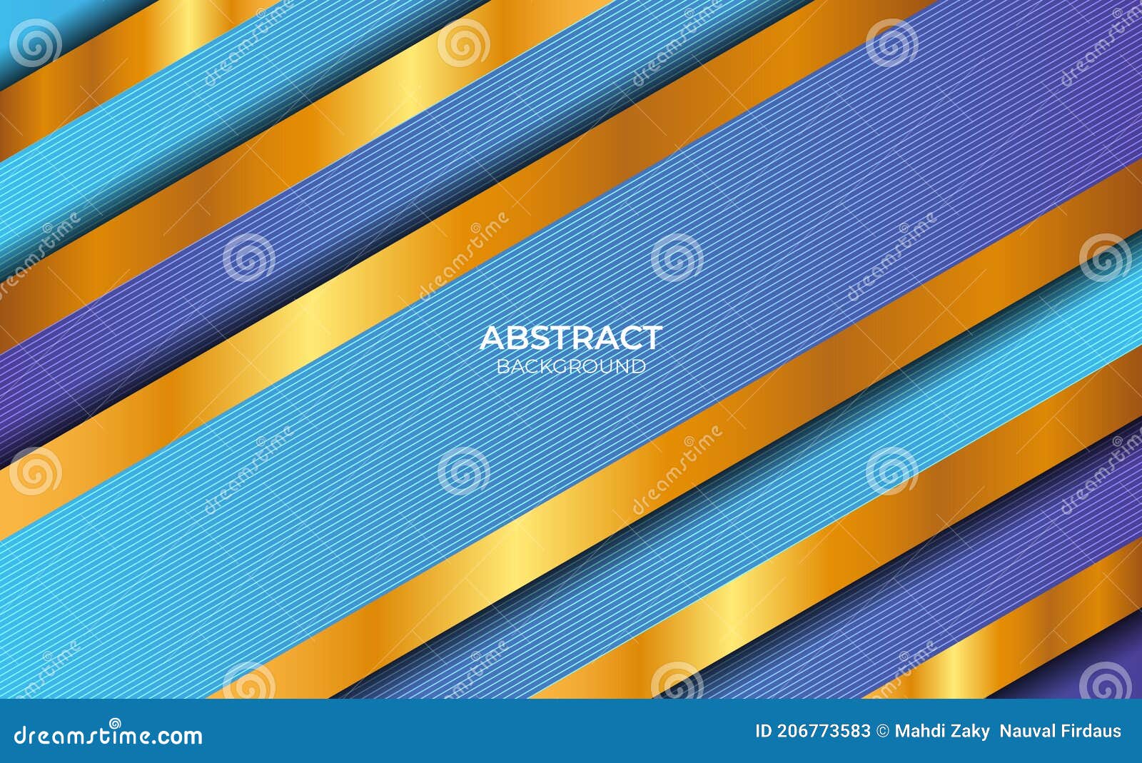 Luxury Blue and Gold Line Abstract Background Stock Vector ...