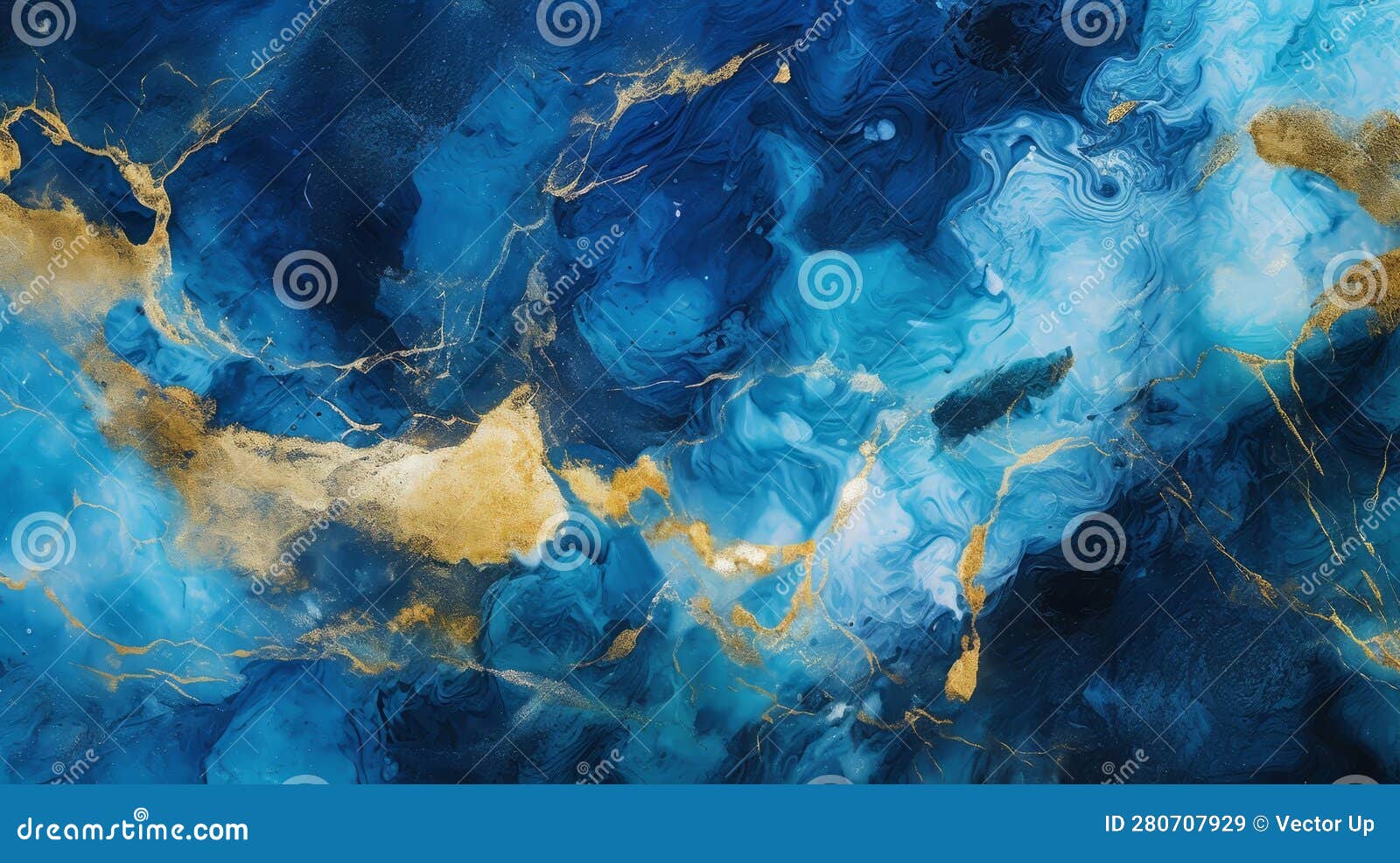 Luxury Blue Gold Marble Texture Background. Generative AI. Stock ...