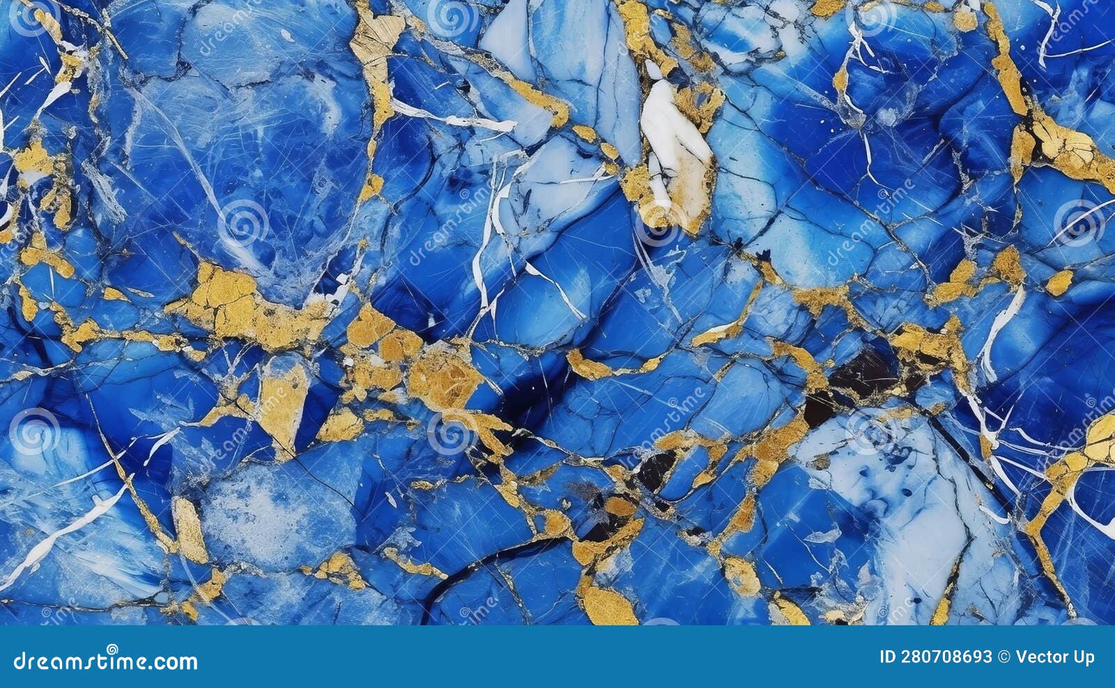 Luxury Blue Gold Marble Texture Background. Generative AI. Stock ...