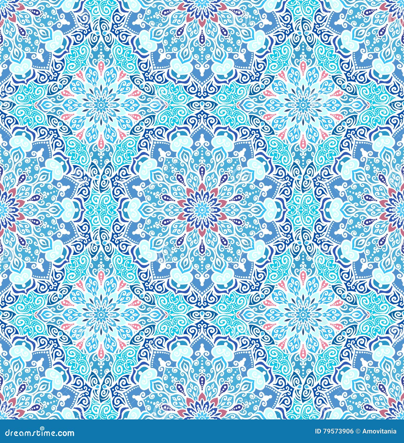 Luxury Blue Pattern Boho Flower Stock Vector - Illustration of decor ... Luxury Blue Pattern Boho Flower Stock Vector - Illustration of decor ...