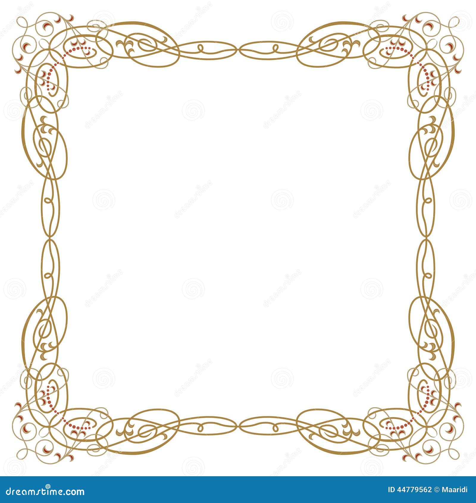 Luxury border frame stock vector. Illustration of artistic - 44779562