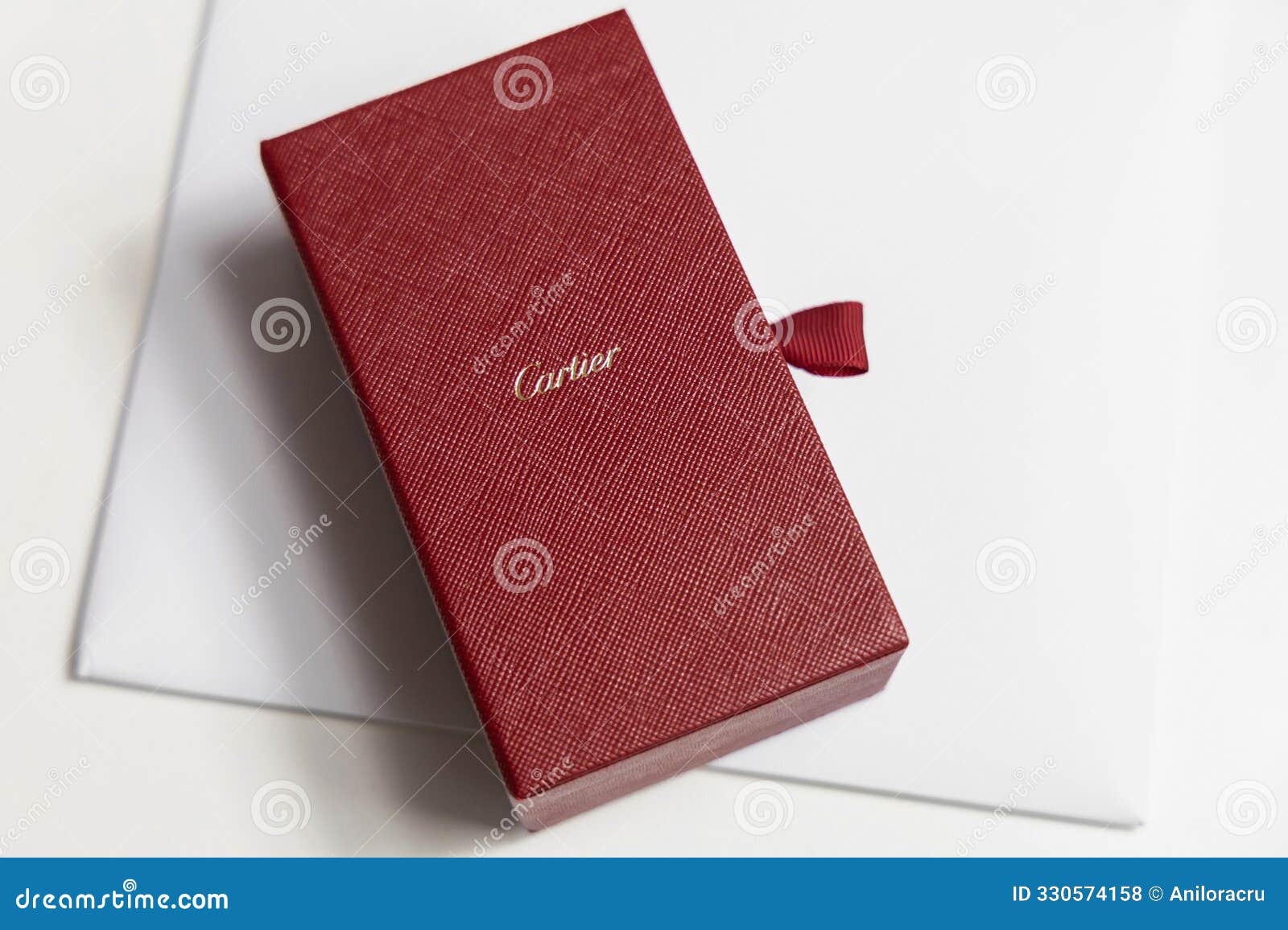 Luxury Brand Cartier Gift Packaging with Logo Editorial Stock Photo ...