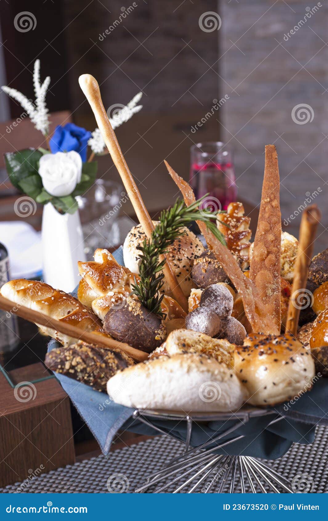 Luxury bread basket stock photo. Image of roll, food - 23673520