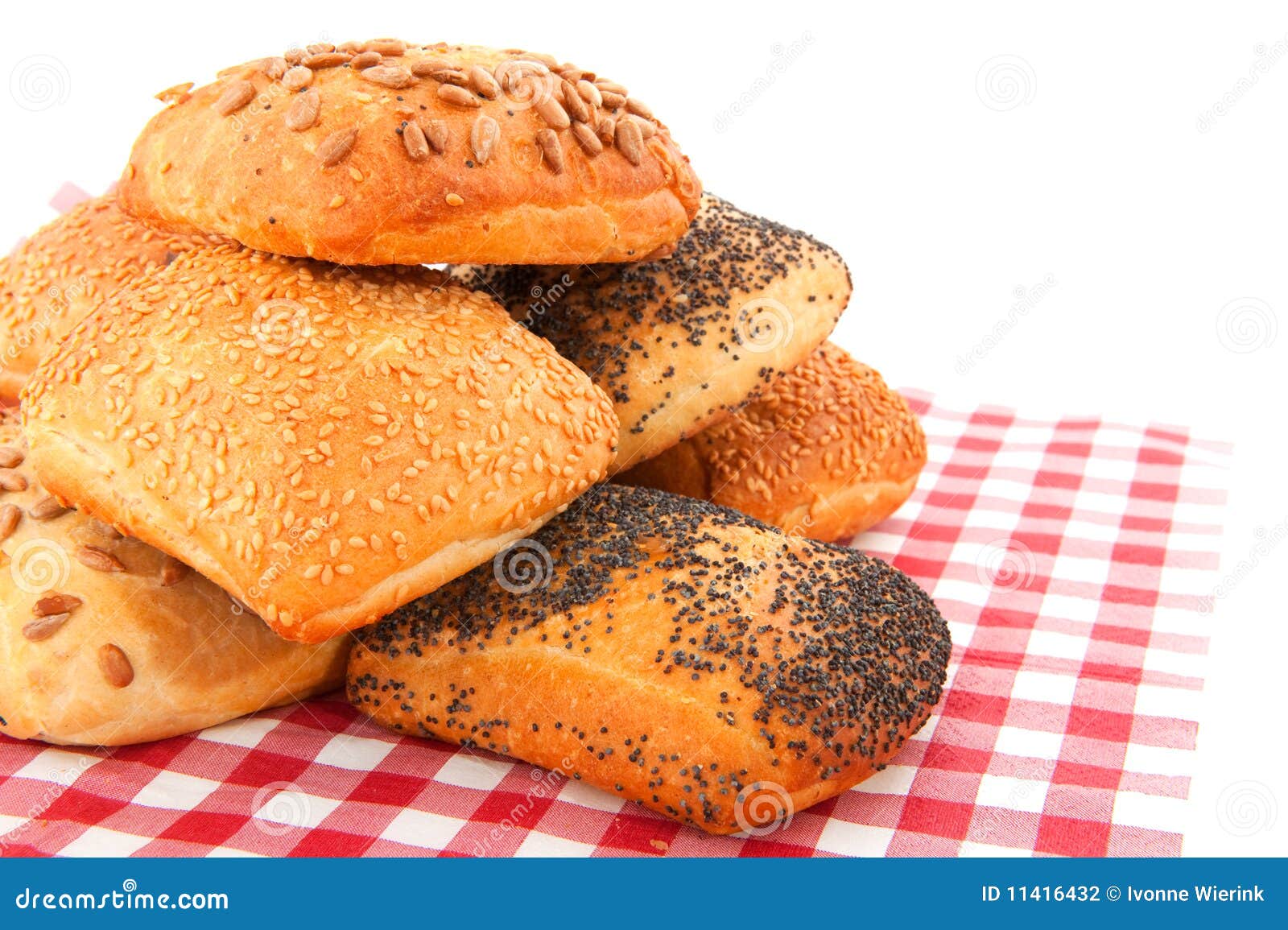 Luxury bread rolls stock photo. Image of bagel, meal - 11416432