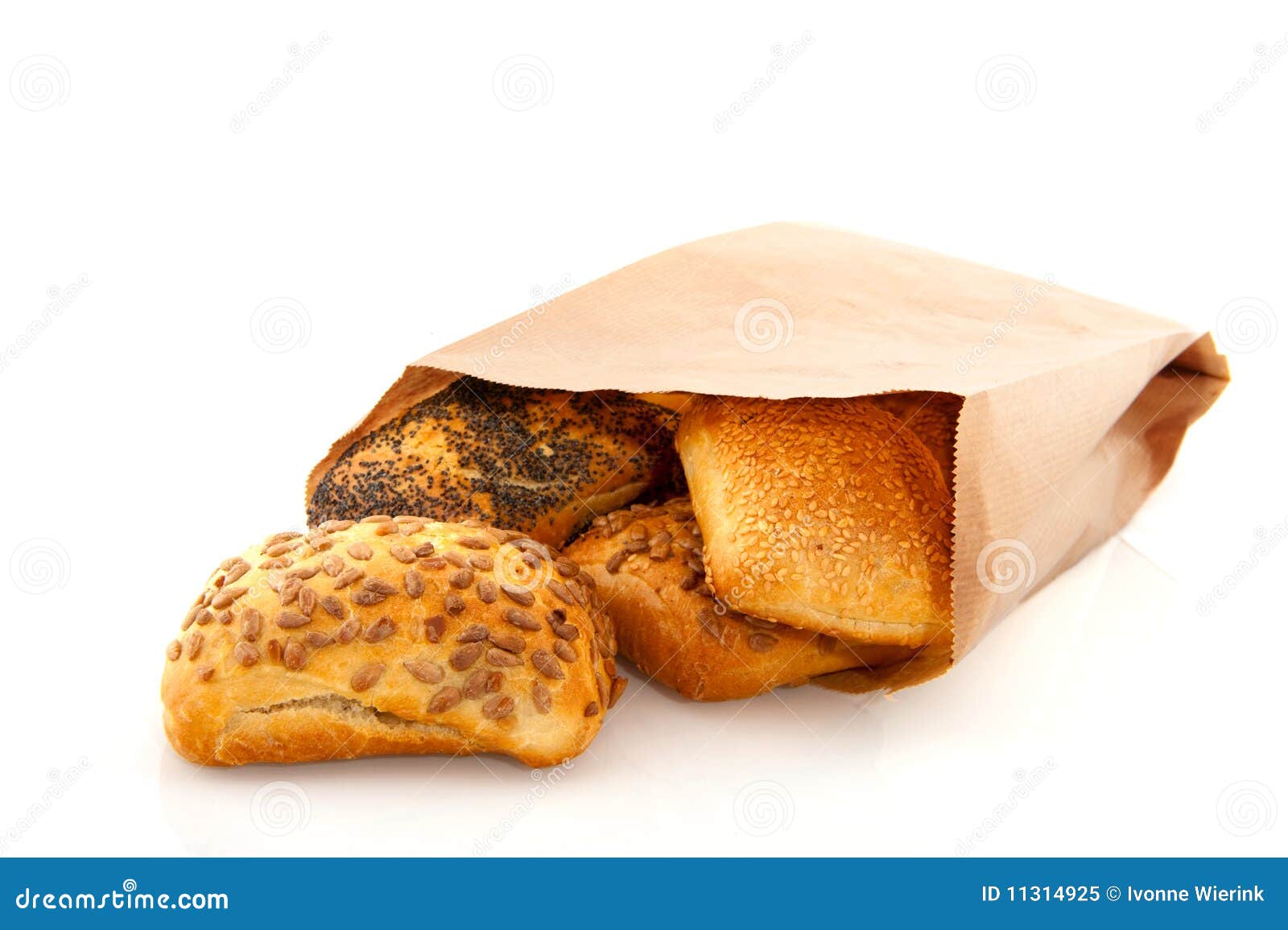 Luxury Bread Rolls in Paper Bag Stock Image - Image of bakery ...