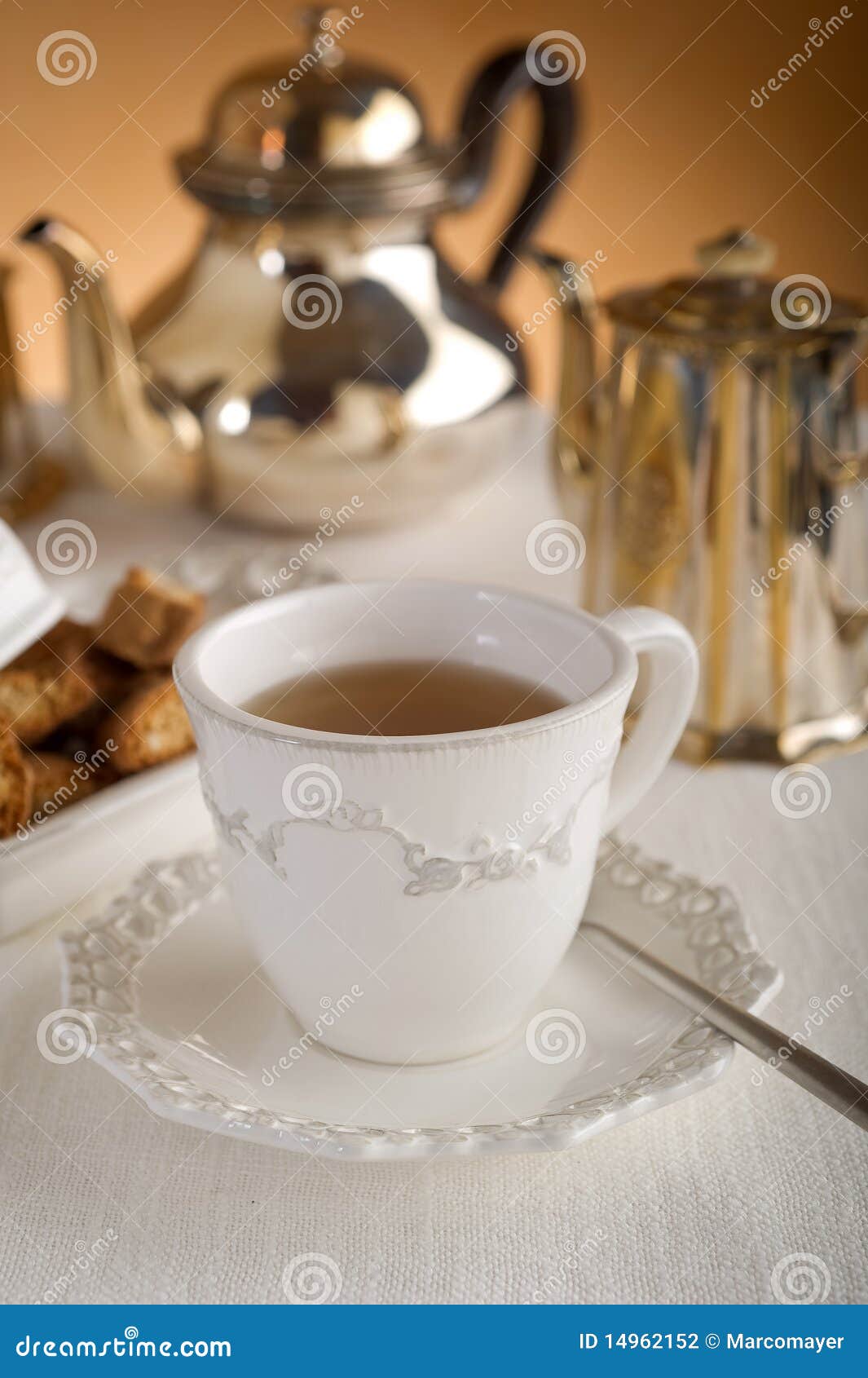 Luxury breakfast with tea stock photo. Image of dishware - 14962152