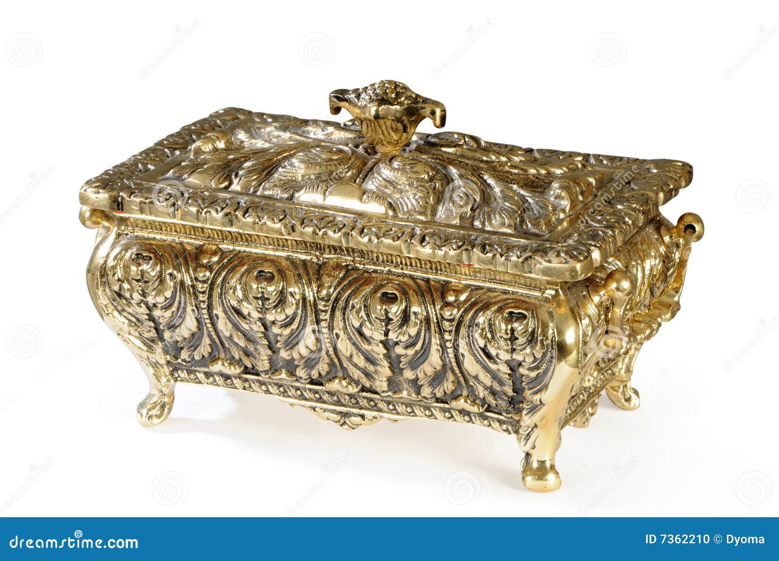 Luxury bronze small box stock photo. Image of safety, retro - 7362210