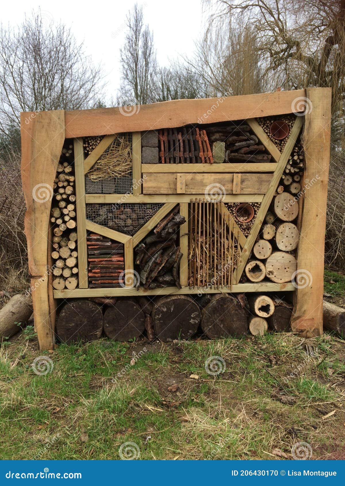 Huge Luxury Wooden Bug Hotel Stock Photo - Image of luxury, hotel ...
