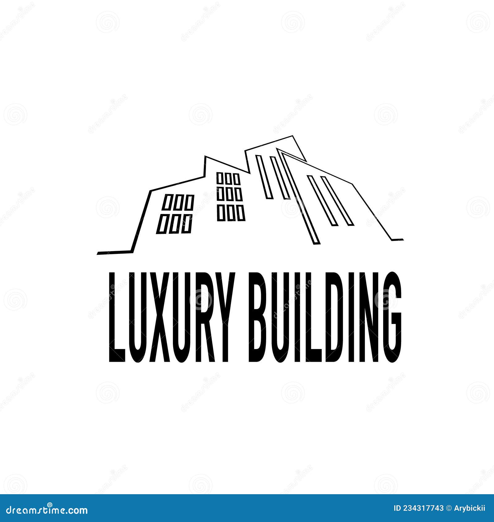 Luxury Building Construction. Vector Stock Vector - Illustration of ...