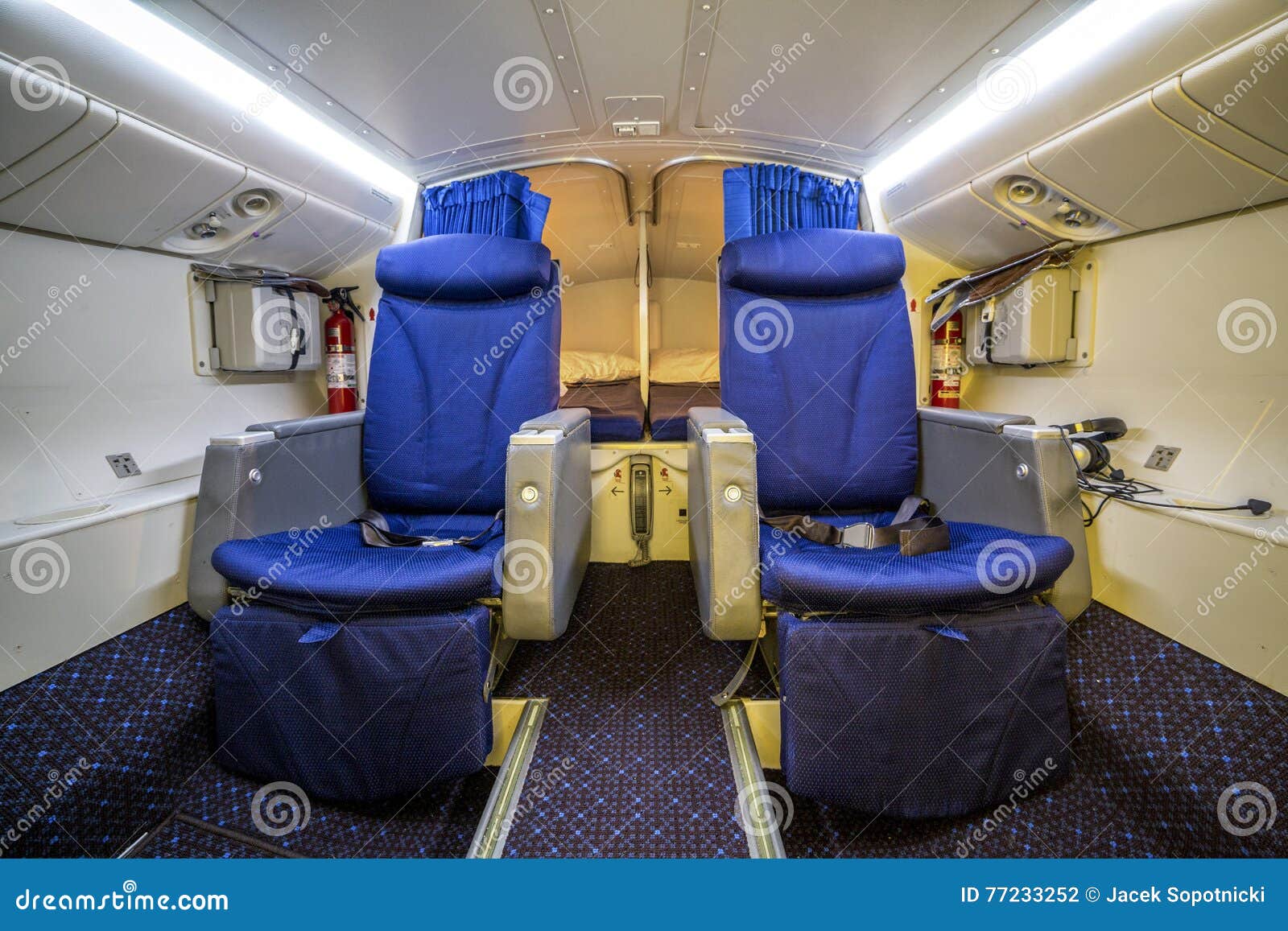 Cabin Of The Pilot Of The Passenger Plane Inside Royalty-Free Stock ...