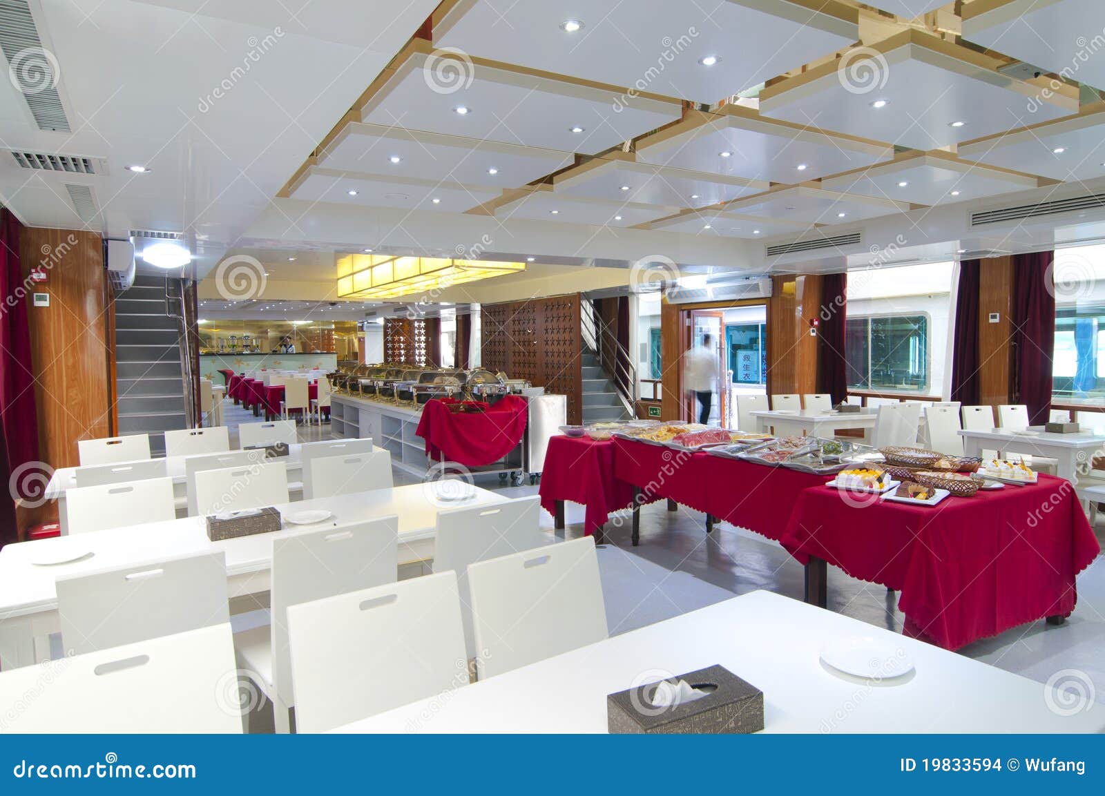 Luxury cafeteria room stock photo. Image of dining, group - 19833594