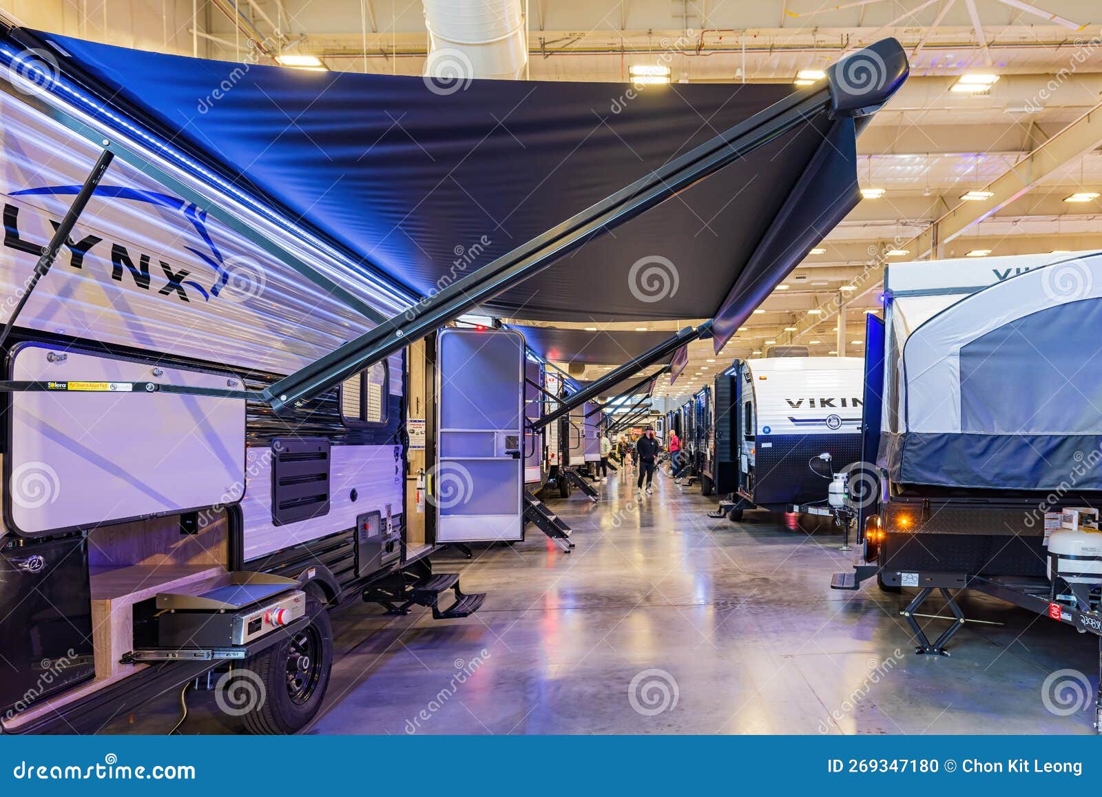 Luxury Camper Display in the Boat and RV Show Editorial Image - Image ...