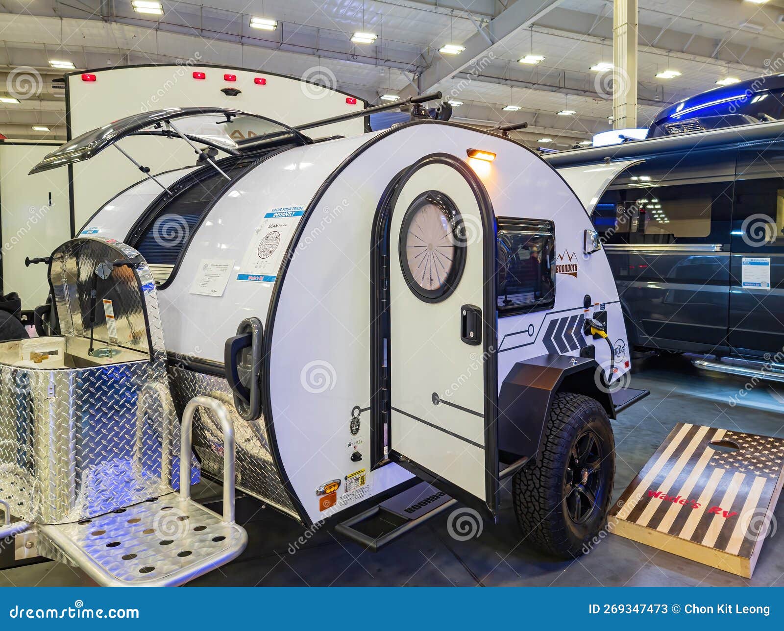 Luxury Camper Display in the Boat and RV Show Editorial Stock Photo ...