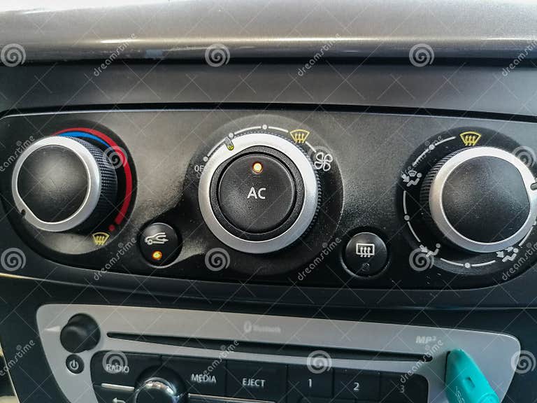 Luxury Car Ac Control Panel Stock Photo - Image of display, climate ...