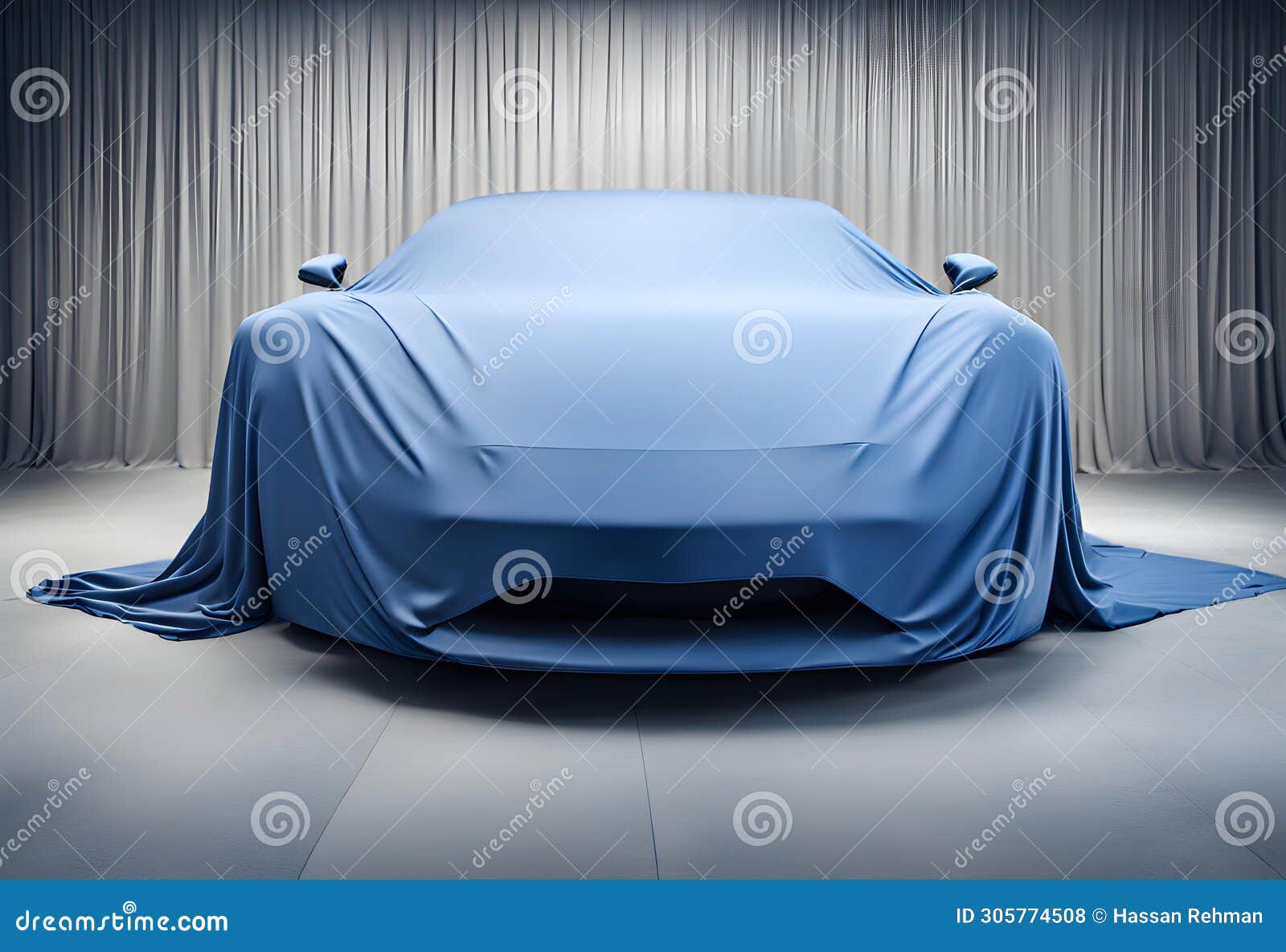 Luxury Car Covered with Cloth Stock Illustration - Illustration of ...