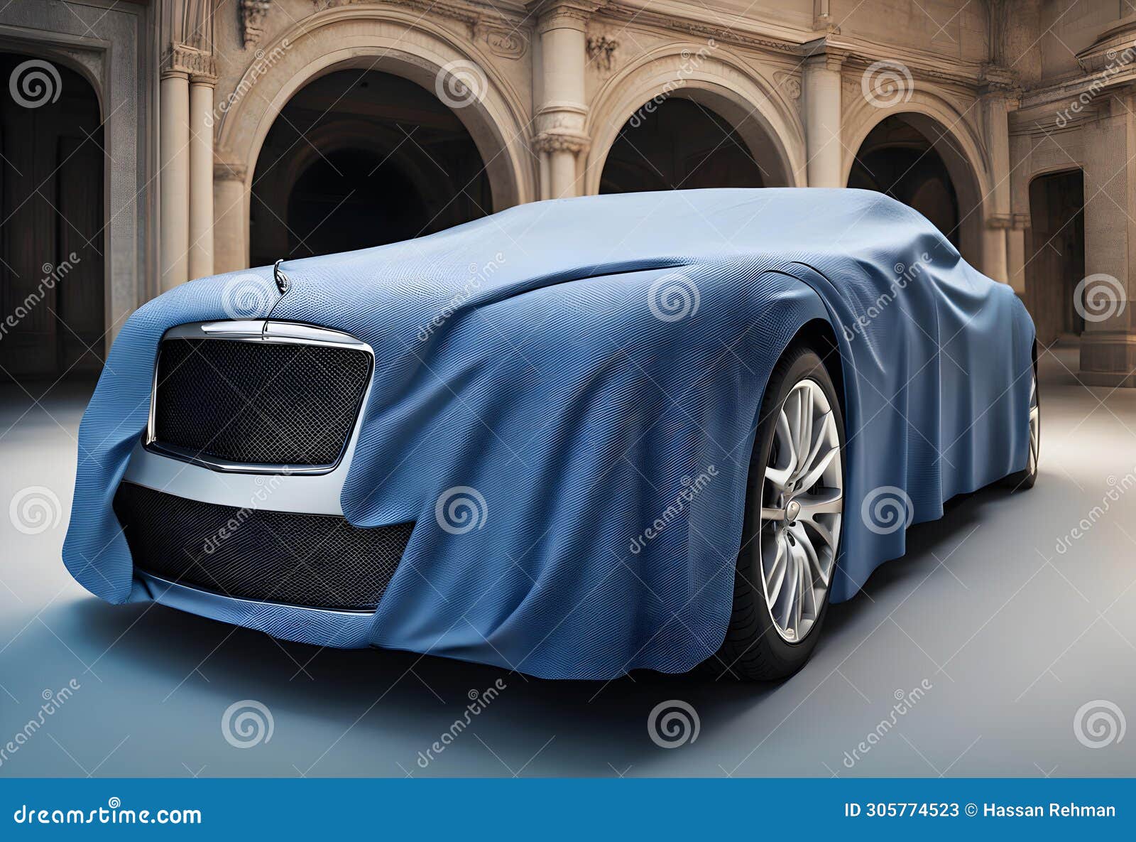 Luxury Car Covered with Cloth Stock Image - Image of dark, vehicle ...