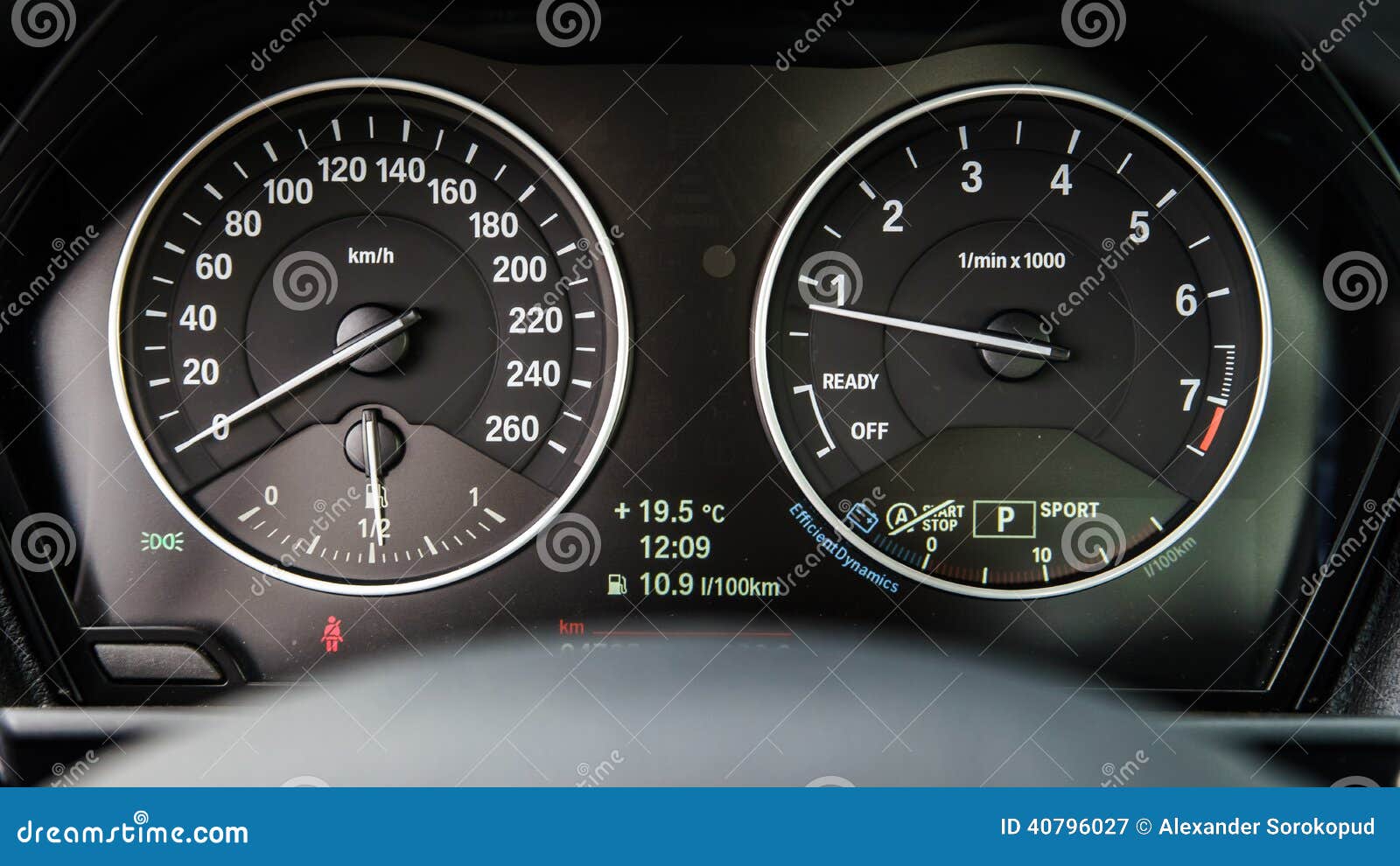 Car Dashboard Speed Meter Stock Photo | CartoonDealer.com #6913272