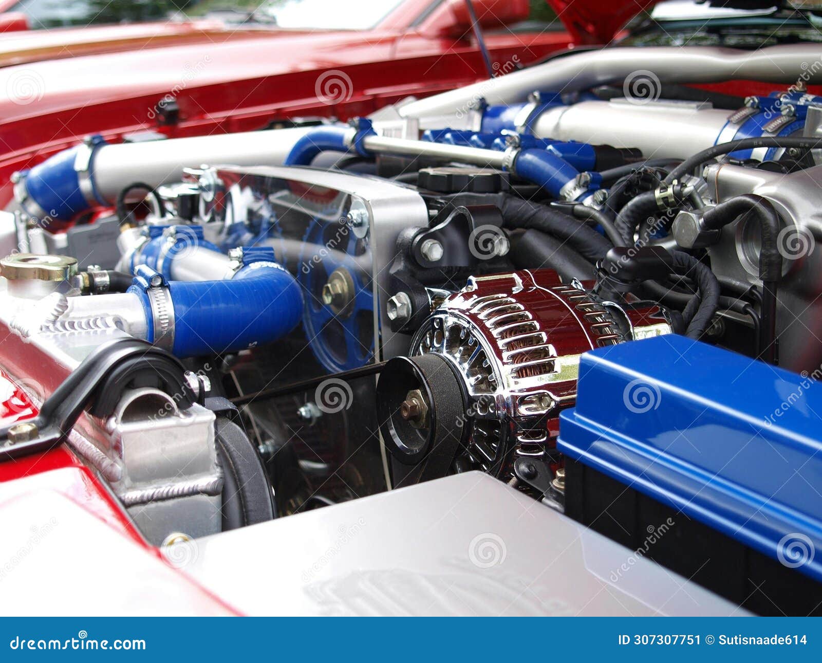 A luxury car engine stock image. Image of luxury, speed - 307307751