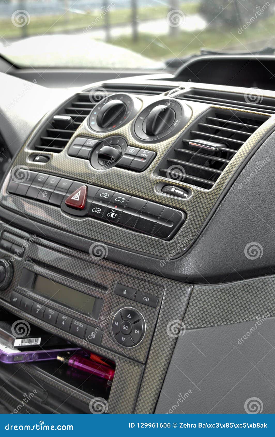 Luxury Car and Front Control Panel Stock Photo - Image of ride, button ...