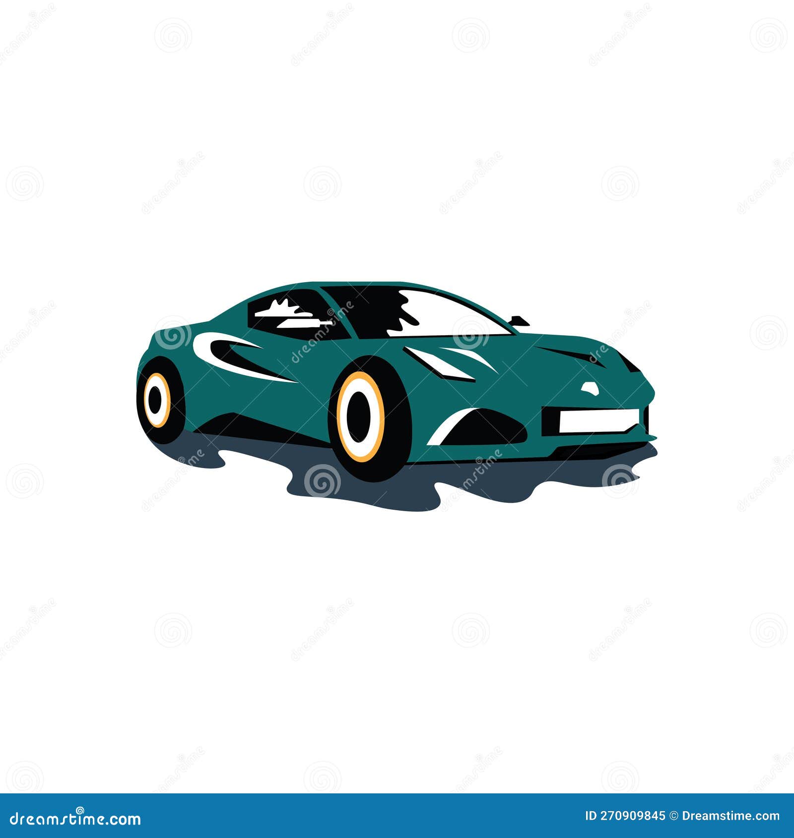 Luxury Car Icon Illustration Design Color Vector Element Stock Vector ...