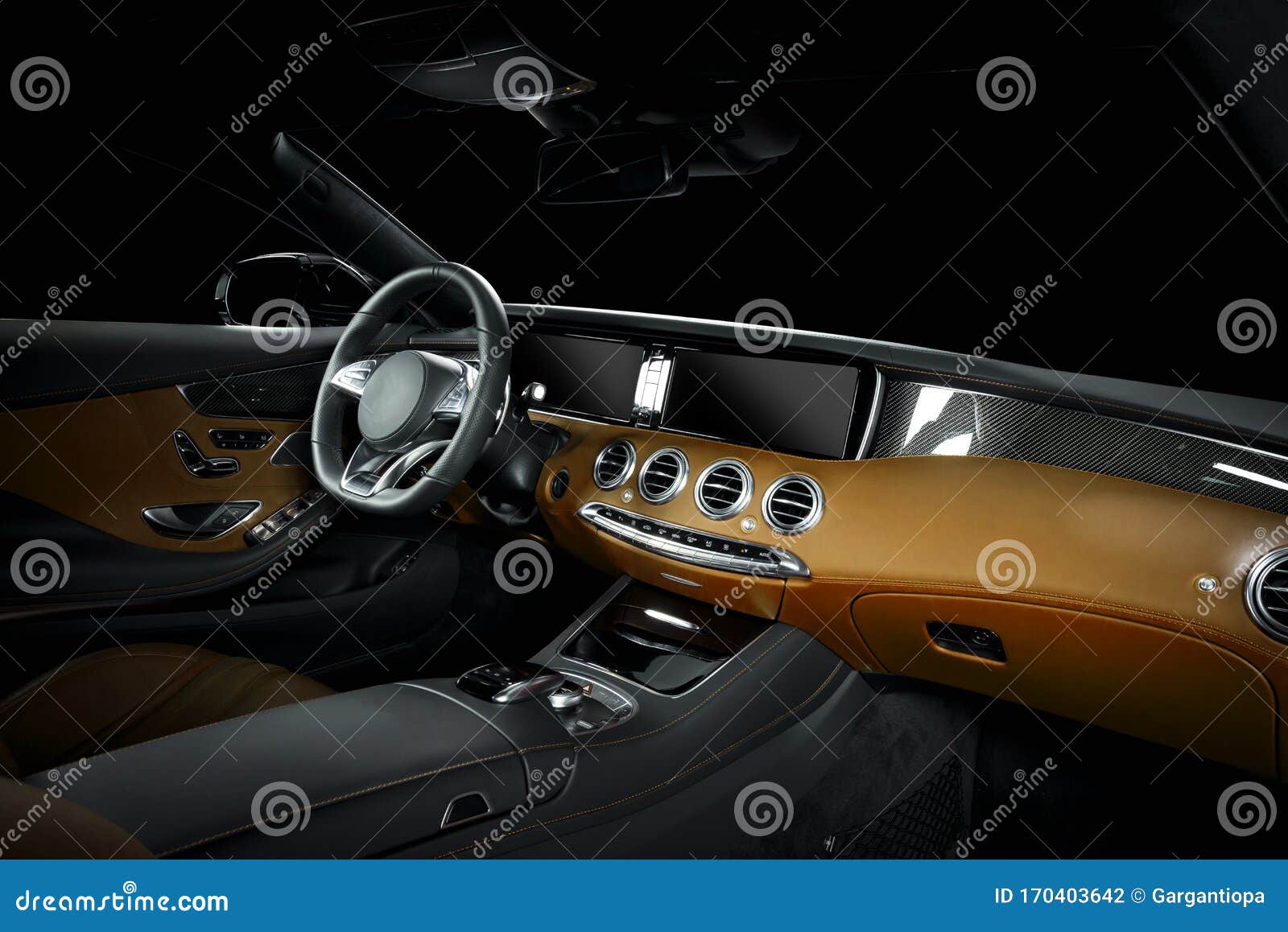 Luxury Car Inside stock photo. Image of detailing, expensive - 170403642
