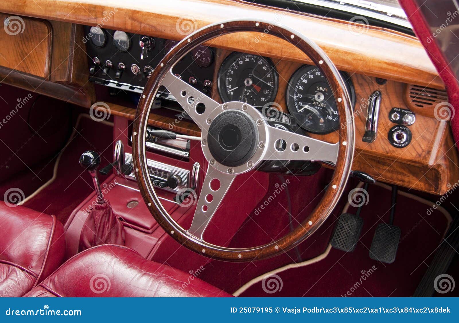 Luxury car interior stock image. Image of automobile - 25079195