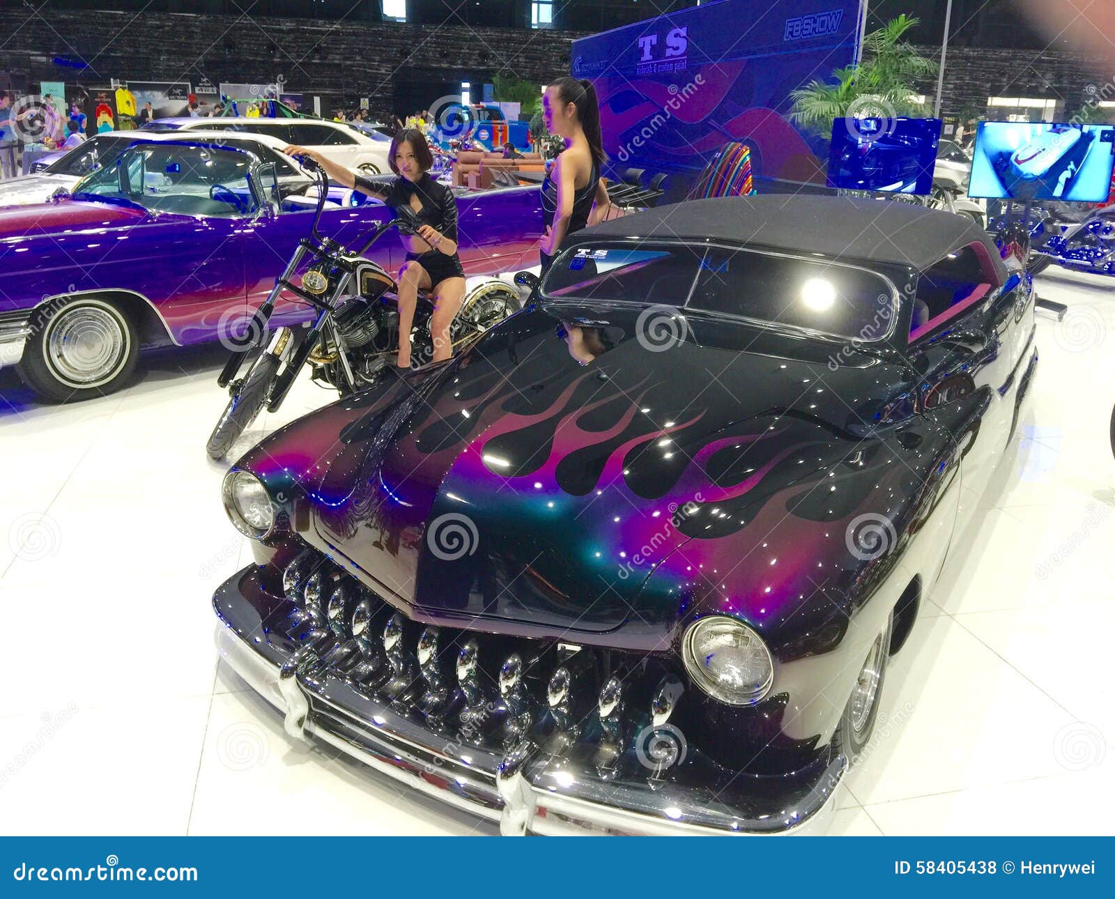 Luxury Cars on Display and Models Editorial Stock Photo - Image of ...