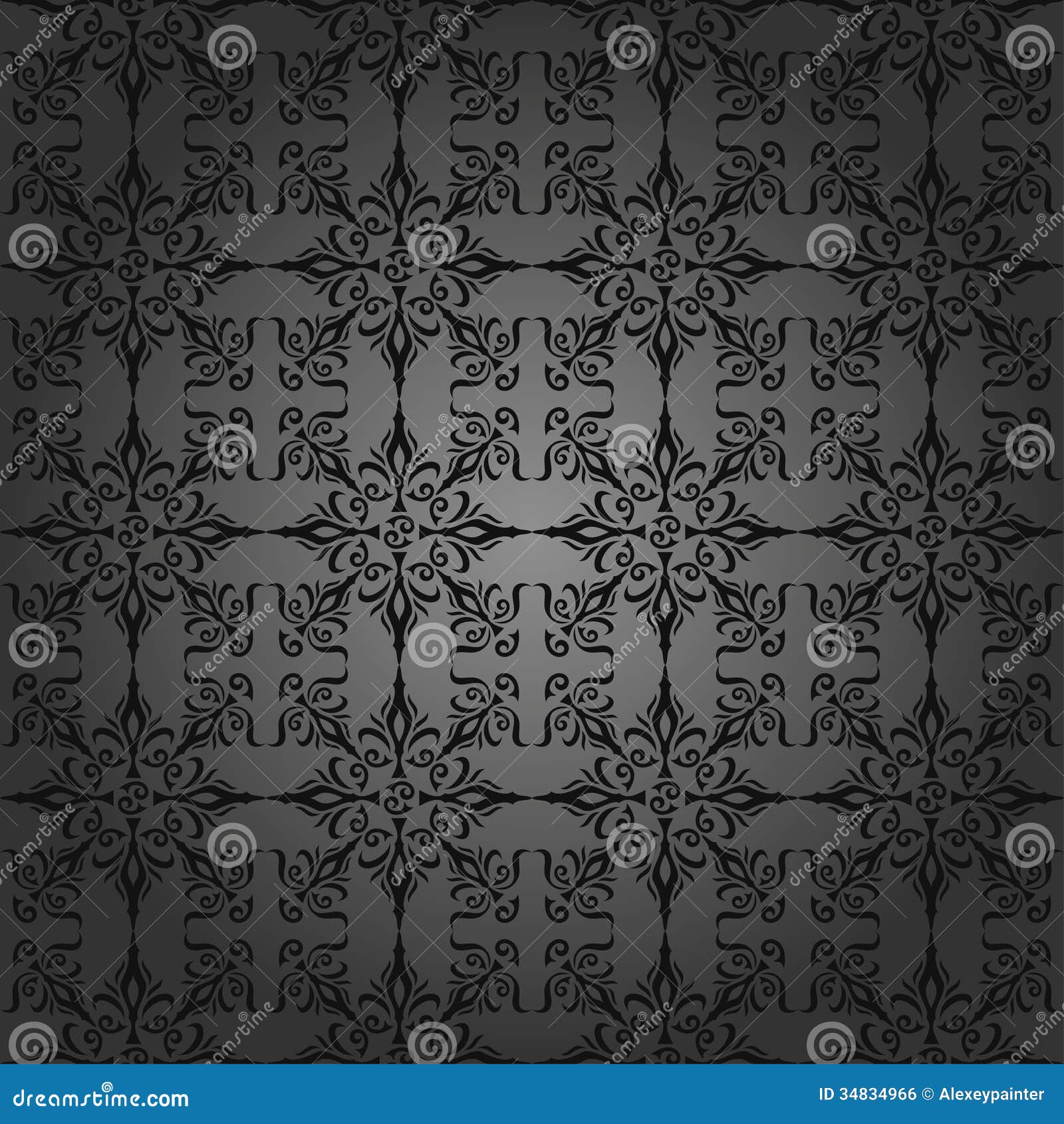 Luxury Charcoal Wallpaper. Seamless. Pattern. Vect Stock Vector ...