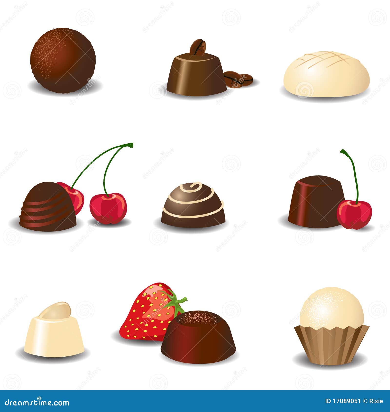 Luxury chocolates stock vector. Illustration of collection - 17089051